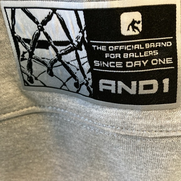 And1 | Jackets & Coats | And Basketball Hoodie Size Xl Light Grey In ...